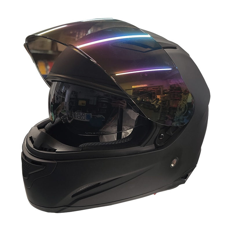 Nikko N802 Full Face Road Helmet (with inner visor), Made in Taiwan — FORZA