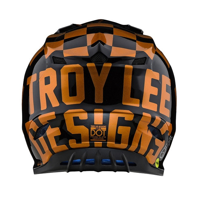 TROY LEE DESIGNS SE4 Polyacrylite Checker Adult MX Helmet — FORZA