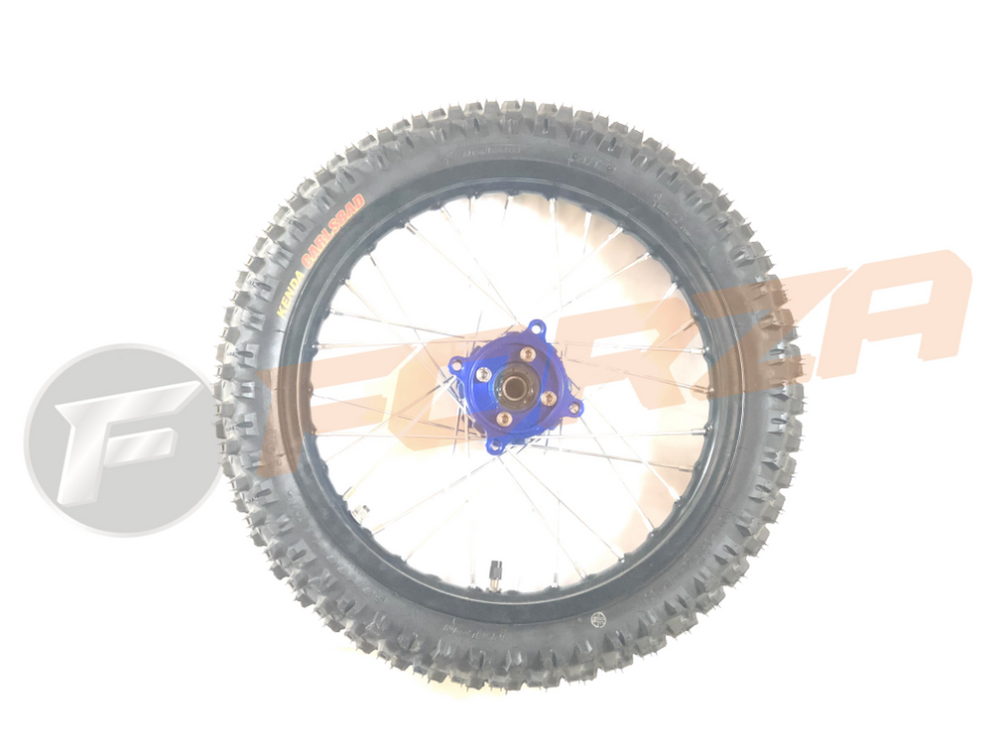 FORZA 17 inch and 14inch Wheel Set with Tyre & Tube, 7075 Alloy Black
