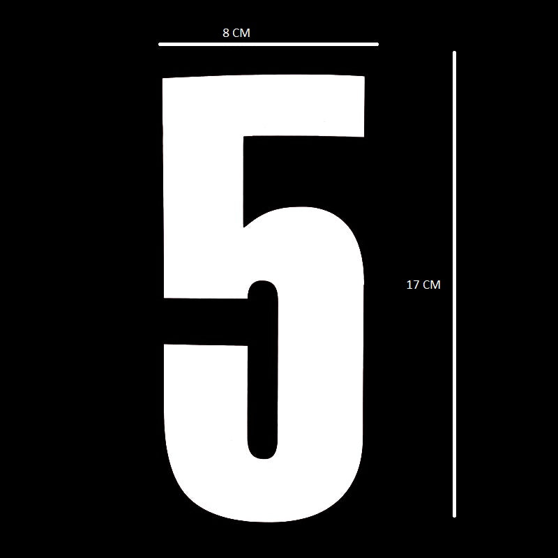 Racing Number Stickers - White — FORZA